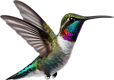 Ai Generated Close Up Image Of Bee Hummingbird 41330658 Png
