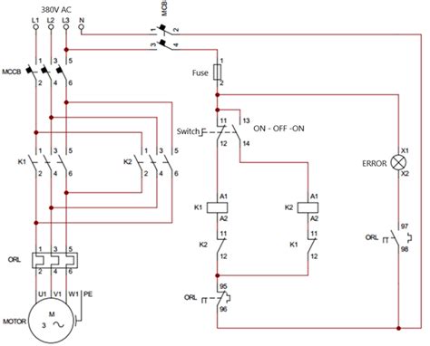 Phase Reversal Relay Circuit Diagram Wiring Diagram