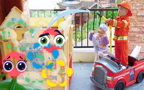 汪汪队消防员枫枫再次出发！遇到堵车了，怎么办？ 枫枫电车世界 枫枫电车世界 哔哩哔哩视频