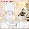Mimorou 24 Pcs 39 Inch Diy Snow Globe Bulk Clear Water
