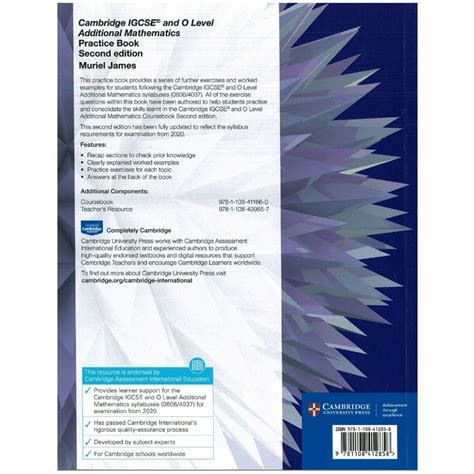 Sách Cambridge Igcse And O Level Additional Mathematics Practice Book Second Edition Gia Sư