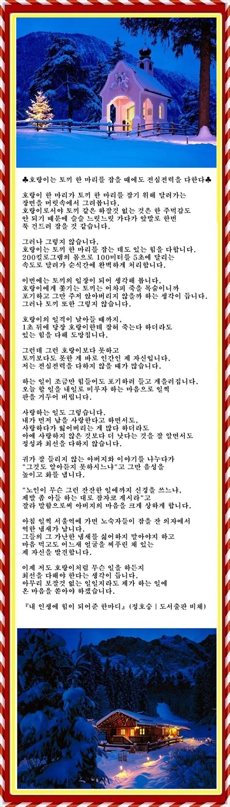 호랑이는 토끼 한 마리를 잡을 때에도 전심전력을 다한다