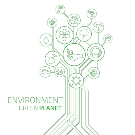 Premium Vector Ecology Infographic Environment Green Planet