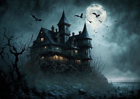 The Haunted House Digital Art By Harold Ninek Fine Art America