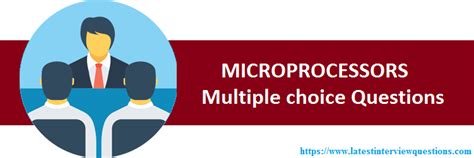 top 50 microprocessors multiple choice questions latest