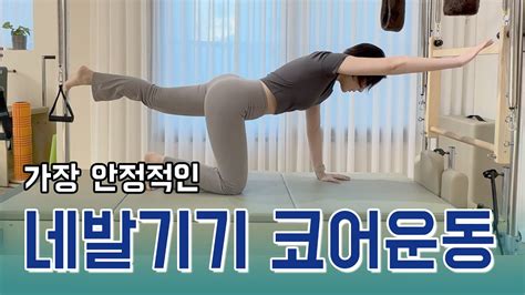 가장 안정적인 코어 운동 네발기기 복근 복부운동 코어운동 Youtube