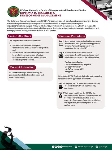 Diploma In Research Development Management Pdf Evaluation Business