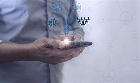 Interconnect Interconnected Concept People Connect Via Wireless Internet In A World Of Digital