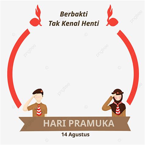 Scout Day Png Image Indonesian Scouting Day Frame Gerakan Pramuka