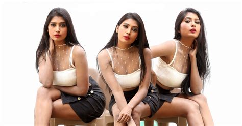 Sanjana Choudhary Pics At Bomba Adirindi Interview South Indian