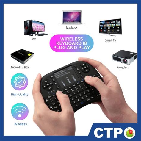 Wireless Keyboard I8 Plug And Play 2 4ghz Touch Only For Laptop Tv Android Box☁ Lazada Ph