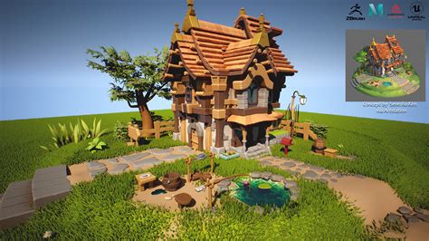Shanique James Stylized Cottage Via Reference