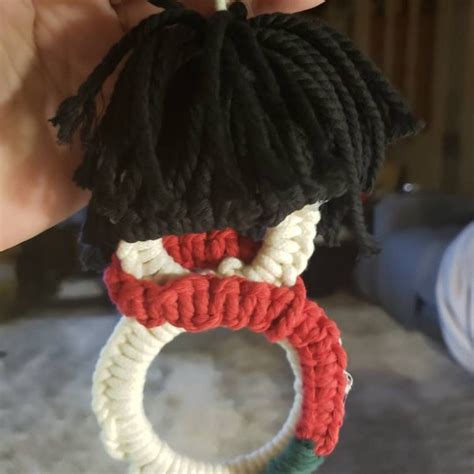 Christmas Macrame Snowman Pdf Tutorial Diy Pattern For Winter Ornament Step By Step Xmas Decor