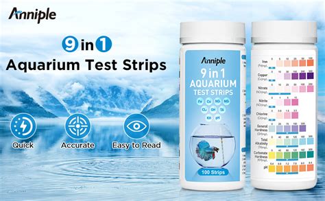 9 In 1 Aquarium Test Strips 100 Strips Aquarium Water