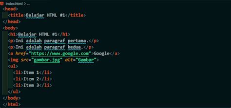 Belajar Html Dari Nol Panduan Dasar Untuk Pemula 1