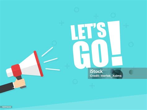 남성 손와 확성기를 들고 가자 연설 거품이 있다입니다 스피커입니다 비즈니스 마케팅 및 광고 배너입니다 벡터 일러스트입니다 개념과 주제에 대한 스톡 벡터 아트 및 기타 이미지