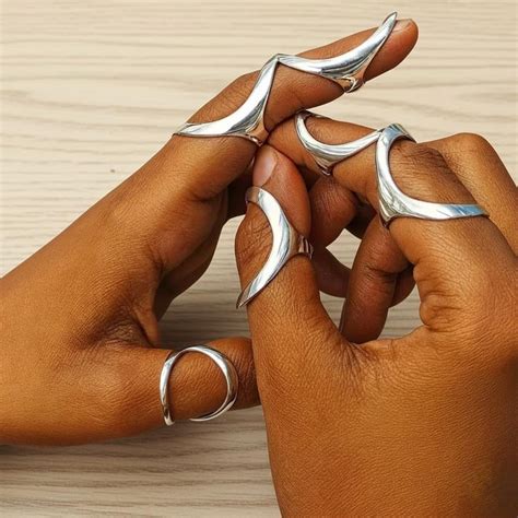 Arthritis Finger Splint For Lateral Deviation Sterling Silver 925 Or