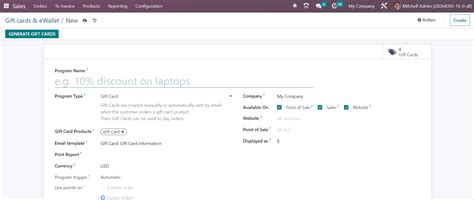 Discount Loyalty And Gift Card In Odoo 16 Sales Odoo V16 Book