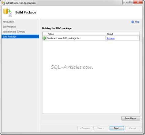 creating a data tier application dac package sql articles