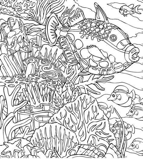 ★컬러링 도안★어른을 위한 색칠공부 시원한 바닷속 풍경 네이버 블로그