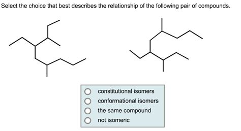 Solved Select The Choice That Best Describes The Relationship Of The Following Pair Of