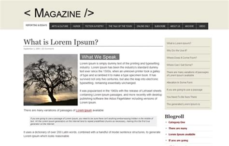 free magazine style website template vector for free download freeimages