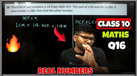 The Lcm Of Two Numbers Is 14 Times Their Hcf The Sum Of Lcm And Hcf Is 600 If One Number Is