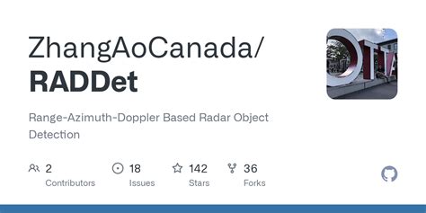 GitHub ZhangAoCanada RADDet Range Azimuth Doppler Based Radar Object Detection