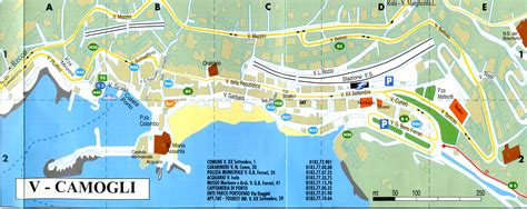 Map Of Camogli Italy