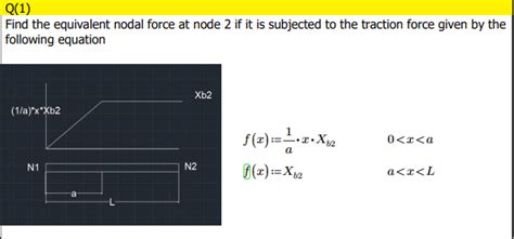 Q Find The Equivalent Nodal Force At Node StudyX