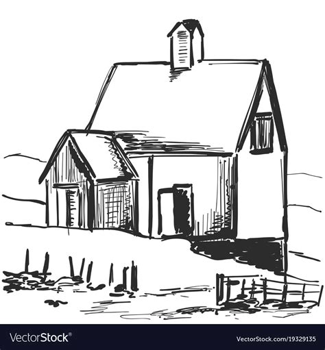 How To Draw Hut Landscape