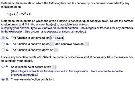 solved determine the intervals on which the following
