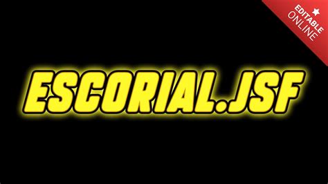Escorial Jsf Yellow Text Effect Generator