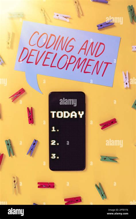 Handwriting Text Coding And Development Business Showcase Programming Building Simple Assembly