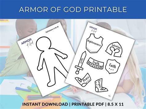 Armor Of God Printable Armor Of God Coloring Page Armor Of God