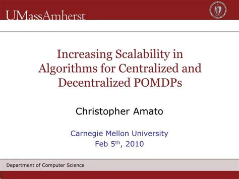 Ppt Increasing Scalability In Algorithms For Centralized And