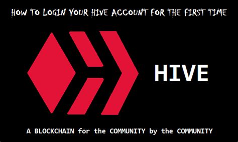 HIVE Blockchain How To Login For The First Time After Creating The Account Hive