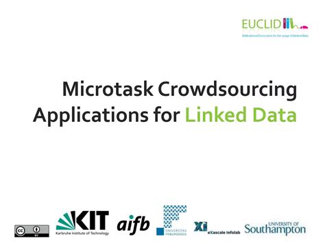 microtask crowdsourcing applications for linked data ppt