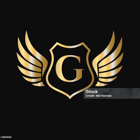 방패 기호가 있는 문자 G에 승리 로고 교통 로고 타입 개념에 대한 스톡 벡터 아트 및 기타 이미지 개념 개성 개념 공증인 Istock