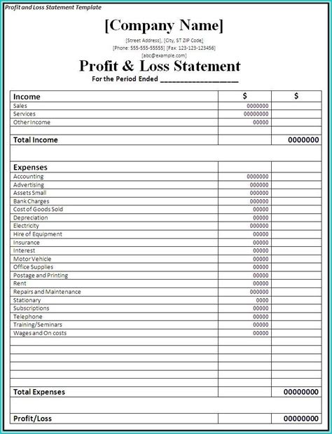 Profit Loss Form Form Resume Examples 7nyaow72pv