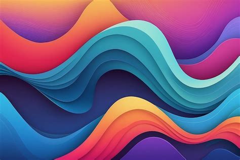 Premium Photo Abstract Gradient Wavy Background