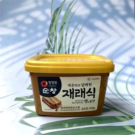 韩国进口大酱清净园传统生大酱500g韩式大酱汤专用大豆酱虎窝淘