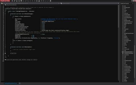 Getting Started With NinjaScript Editor Creating Your First Basic Indicator
