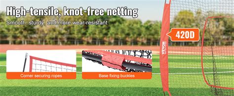 Vevor 7x7 Ft Baseball Softball Practice Net Portable Baseball Training Net For Hitting Batting