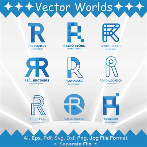 R Logo Svg Vector Design Masterbundles