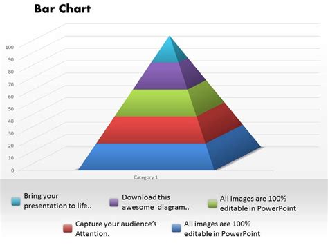 0414 Pyramid Style Column Chart Powerpoint Graph Powerpoint Templates Designs Ppt Slide