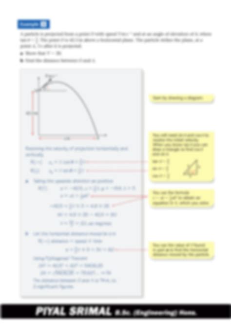 Solution Physics Projectile Motion Theory Example And Exercises