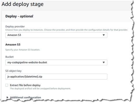 教程：创建以 Amazon S3 作为部署提供程序的管道 Aws Codepipeline