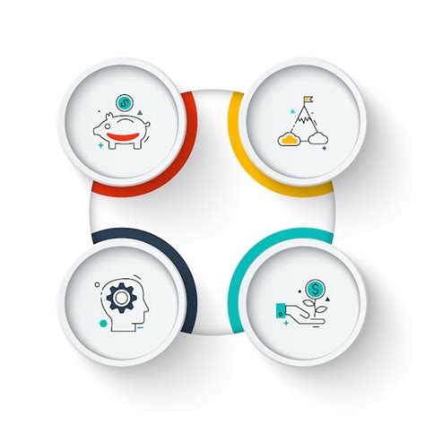 Premium Vector Circle Elements Of Cycle Diagram With Steps Options Parts Or Processes
