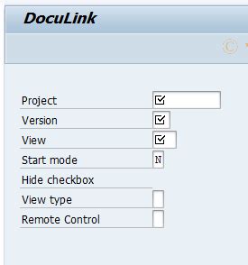 J NZ SAP Tcode Call DocuLink Internal TC